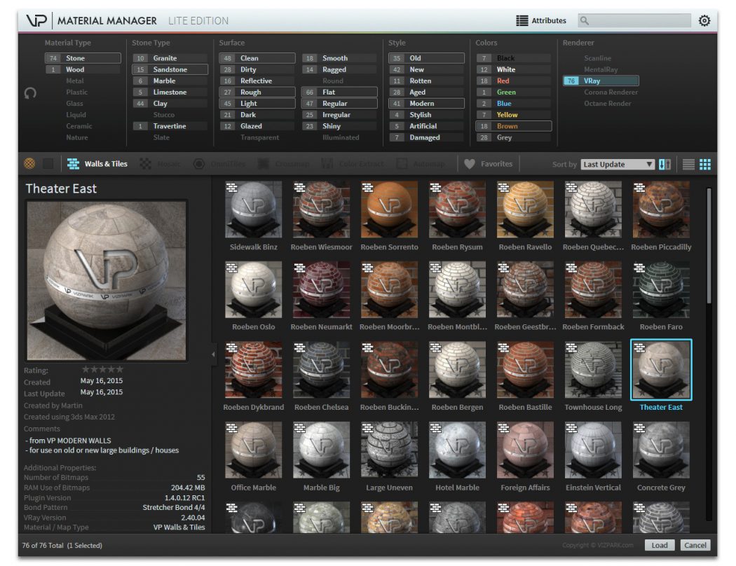 WALLS & TILES Reference Guide - VIZPARK™