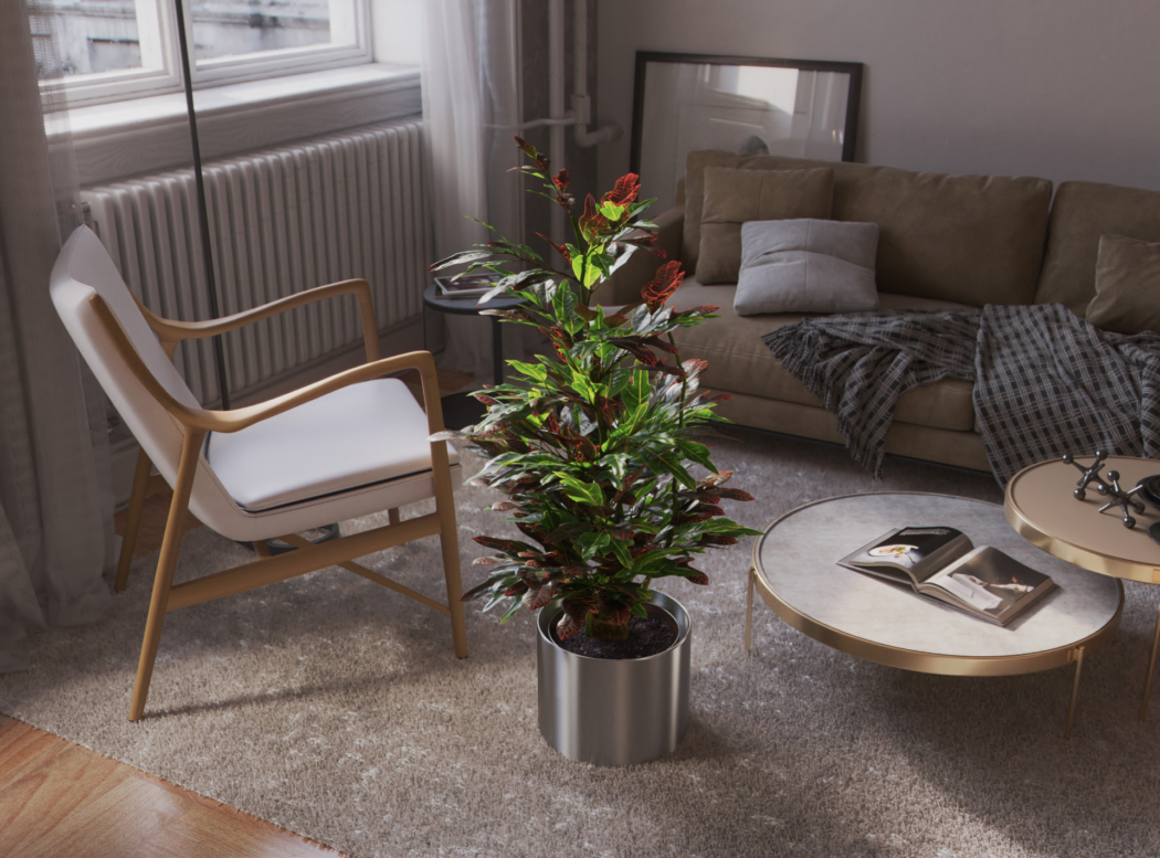 Interior Plants 3D models for realistic architectural visualization