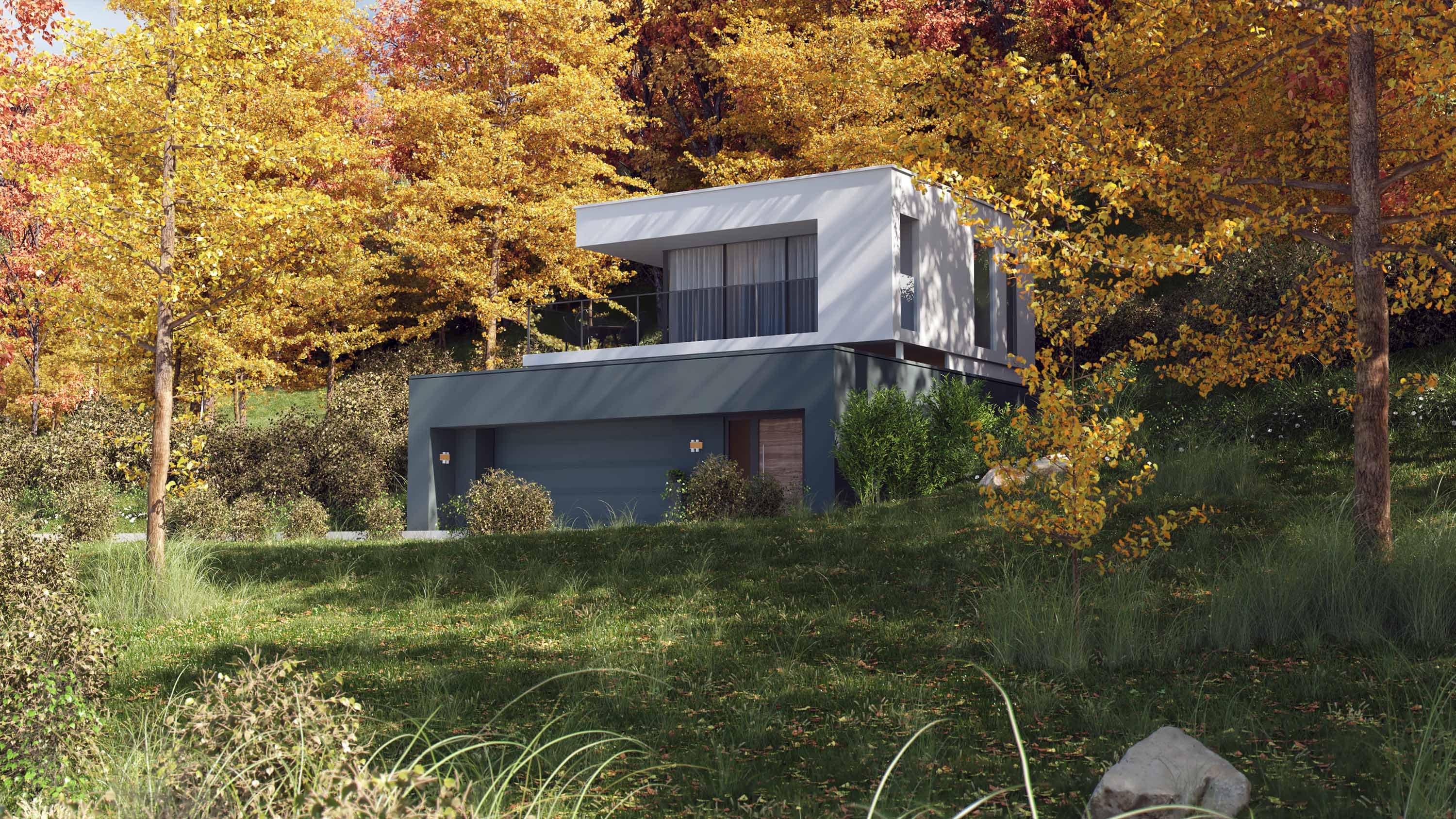 3D tree models for realistic architectural visualization