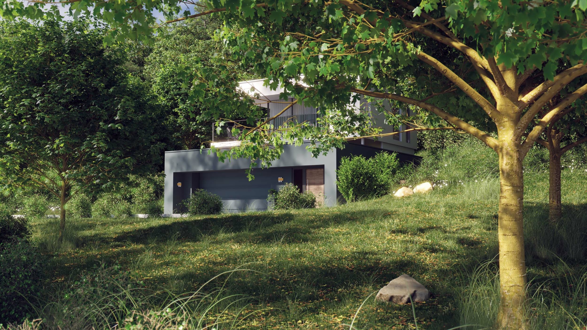 3D tree models for realistic architectural visualization